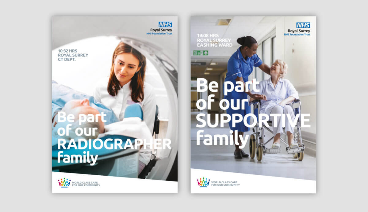 NHS Trust healthcare branding - Door 22 Creative